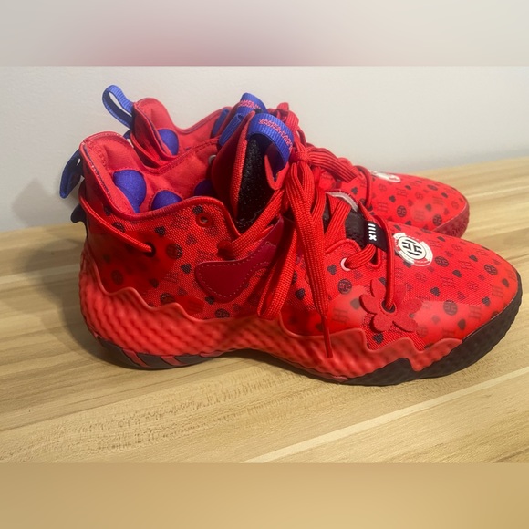 adidas | Shoes | Adidas Harden Vol 6 Vivid Red Monogram 222 | Poshmark